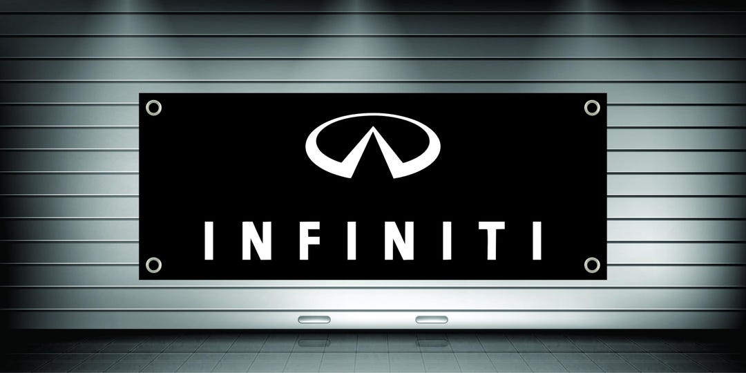 İnfiniti Logo Vinyl Banner - Garage, Office, Showroom Decor - Etsy