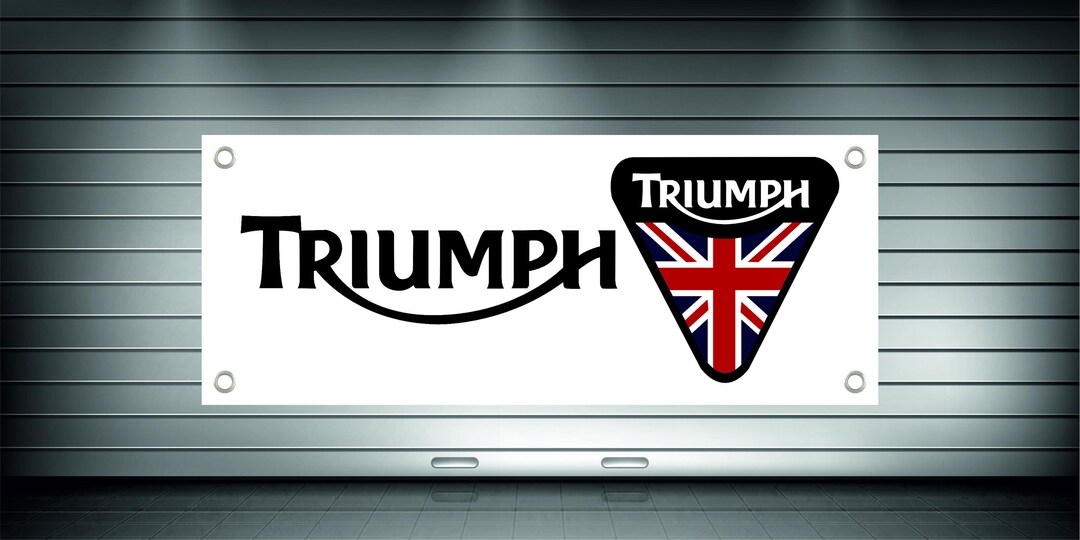 Triumph Logo Vinyl Banner - Garage, Office, Showroom Decor - Etsy