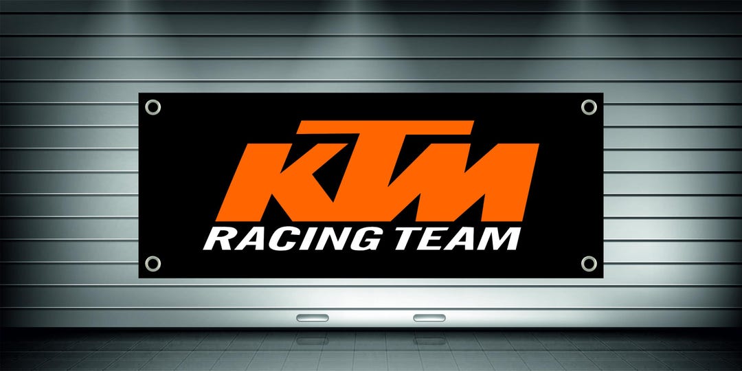 Ktm Logo Vinyl Banner - Garage, Office, Showroom Decor - Etsy