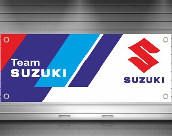 SUZUKI GSXR Vinyl Banner Workspace Sign Decoration Garage Car Bike ...