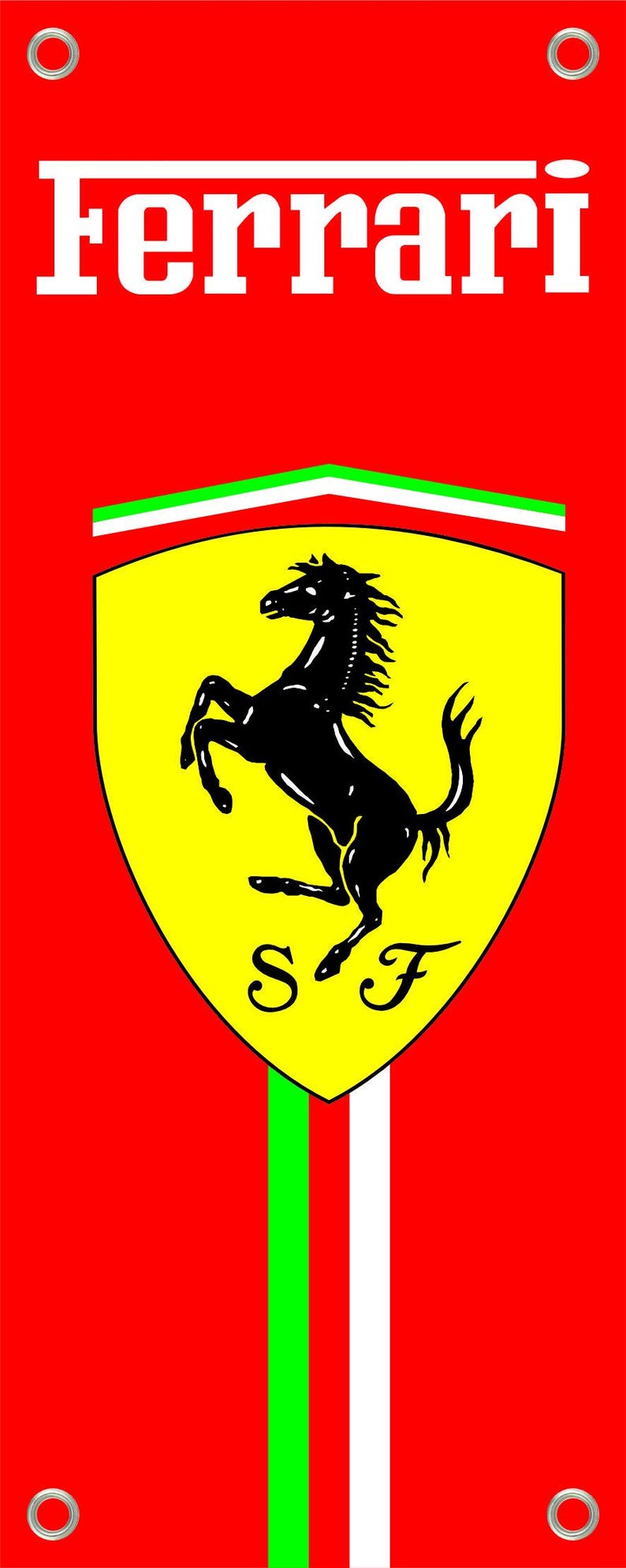 Ferrari Logo Vinyl Banner - Garage, Office, Showroom Decor - Etsy