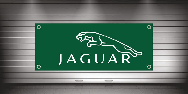 Jaguar Logo Vinyl Banner - Garage, Office, Showroom Decor - Etsy