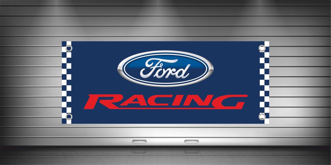 Ford Racing Logo Vinyl Banner - Garage, Office, Showroom Decor - Etsy