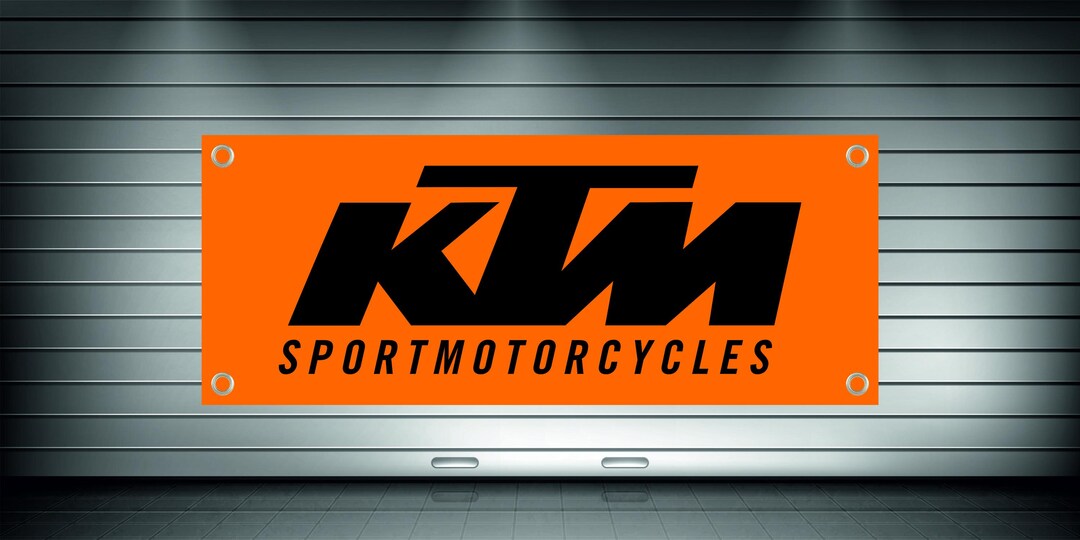 Ktm Logo Vinyl Banner - Garage, Office, Showroom Decor - Etsy