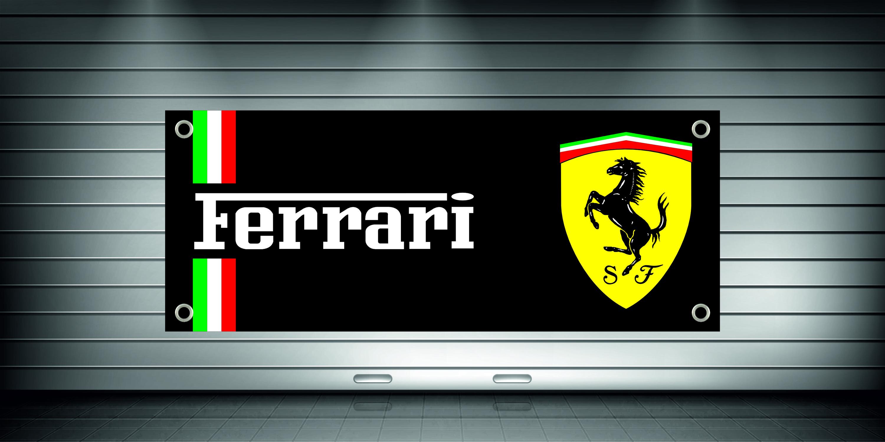 Ferrari Logo Vinyl Banner - Garage, Office, Showroom Decor - Etsy