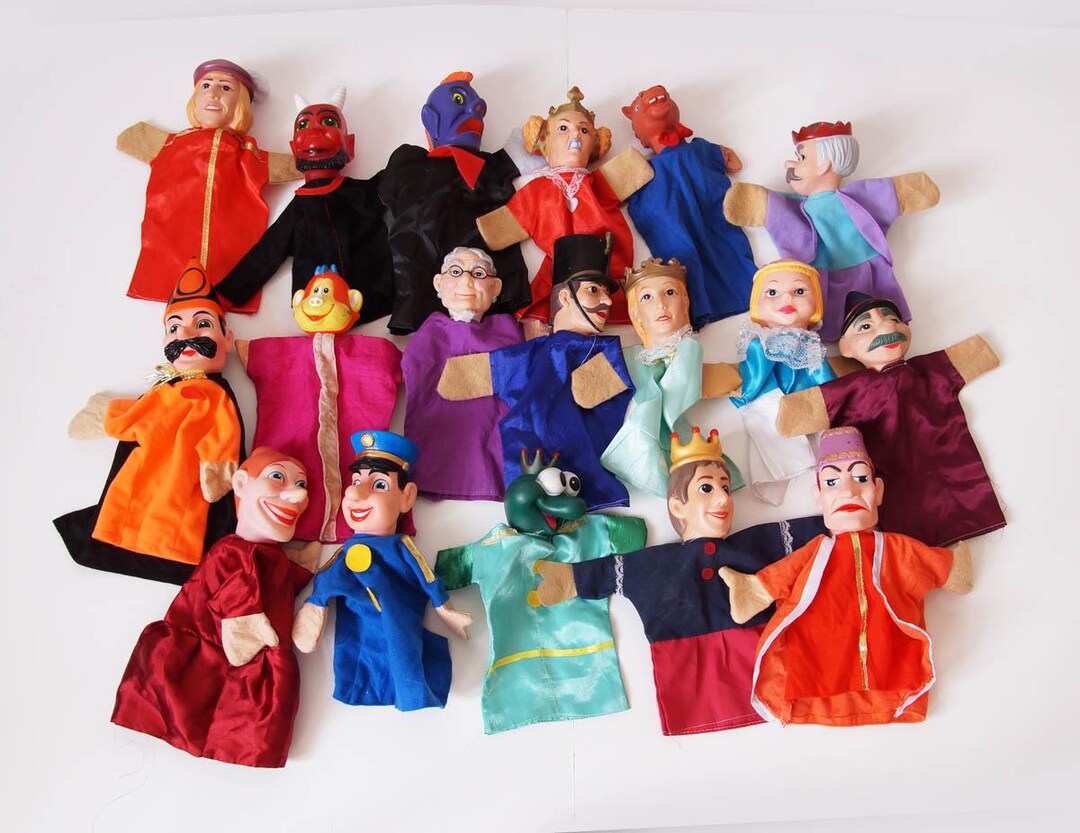 Hand Puppets, Set of 18 Vintage - Etsy