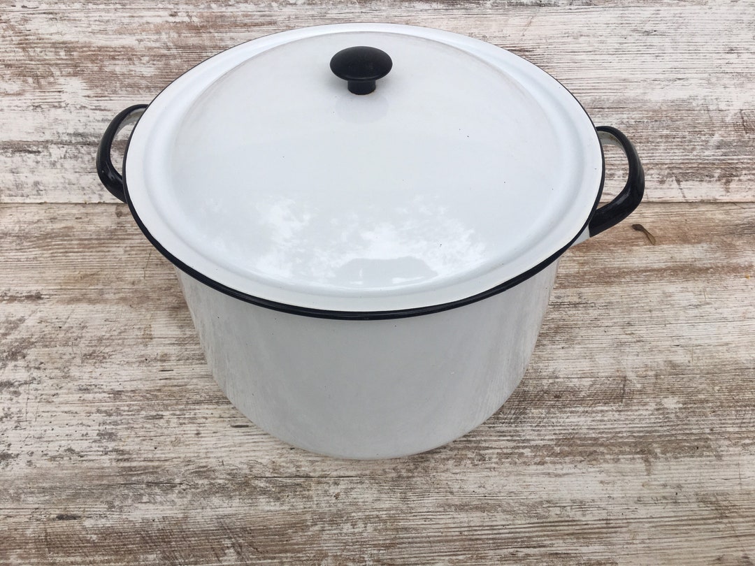 Enamel Pot • Vintage Canning Pot - Etsy