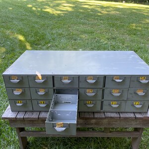 Vintage Metal Cabinet Industrial Storage Vintage Metal Drawers Vintage ...