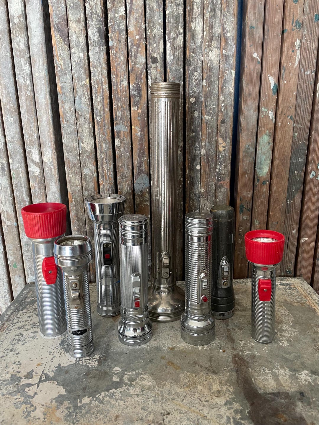 Set of 8 Vintage Flashlights • Vintage Chrome Flashlights - Etsy