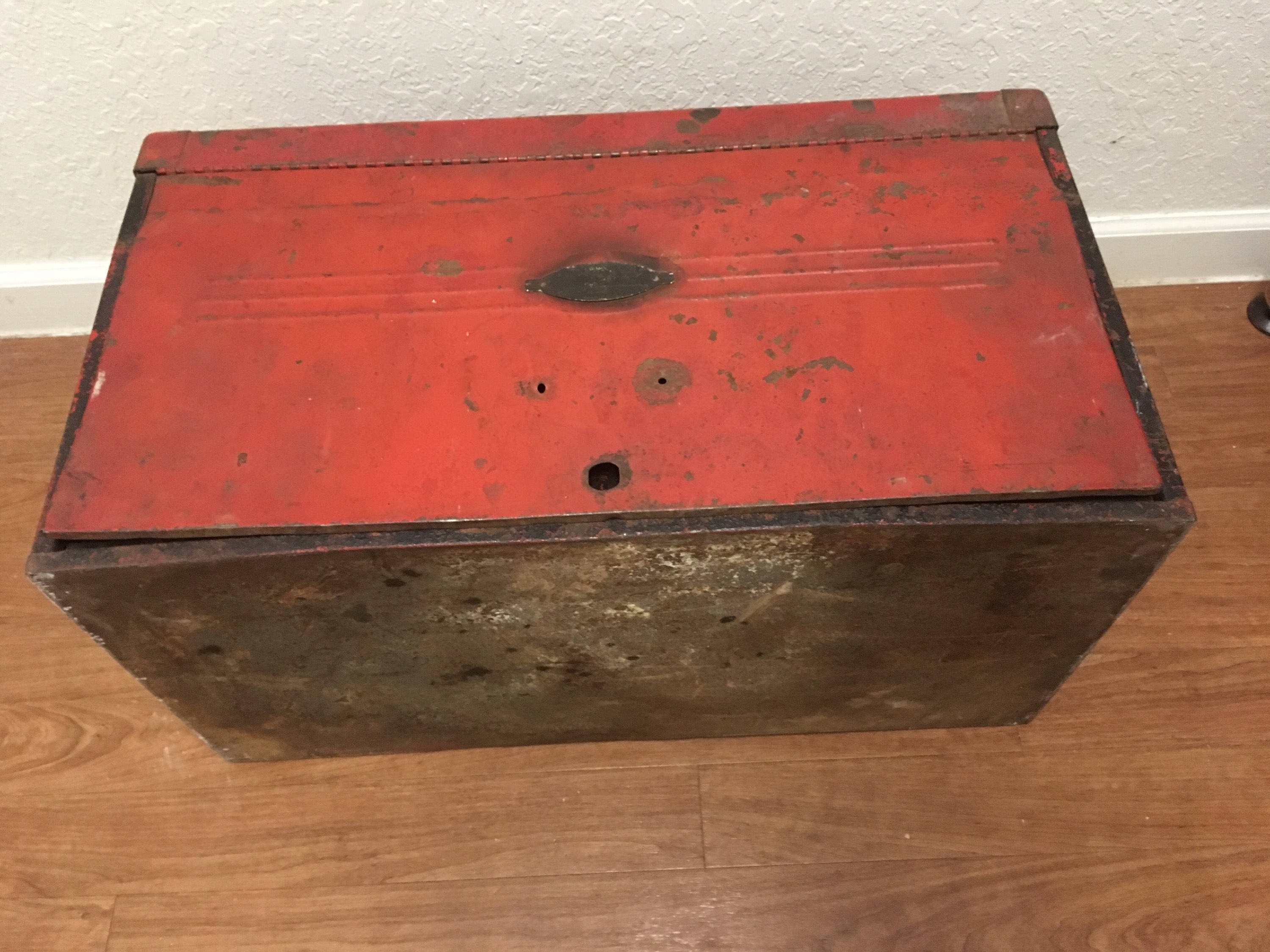 Vintage Metal Box Tool Chest Toolbox - Etsy