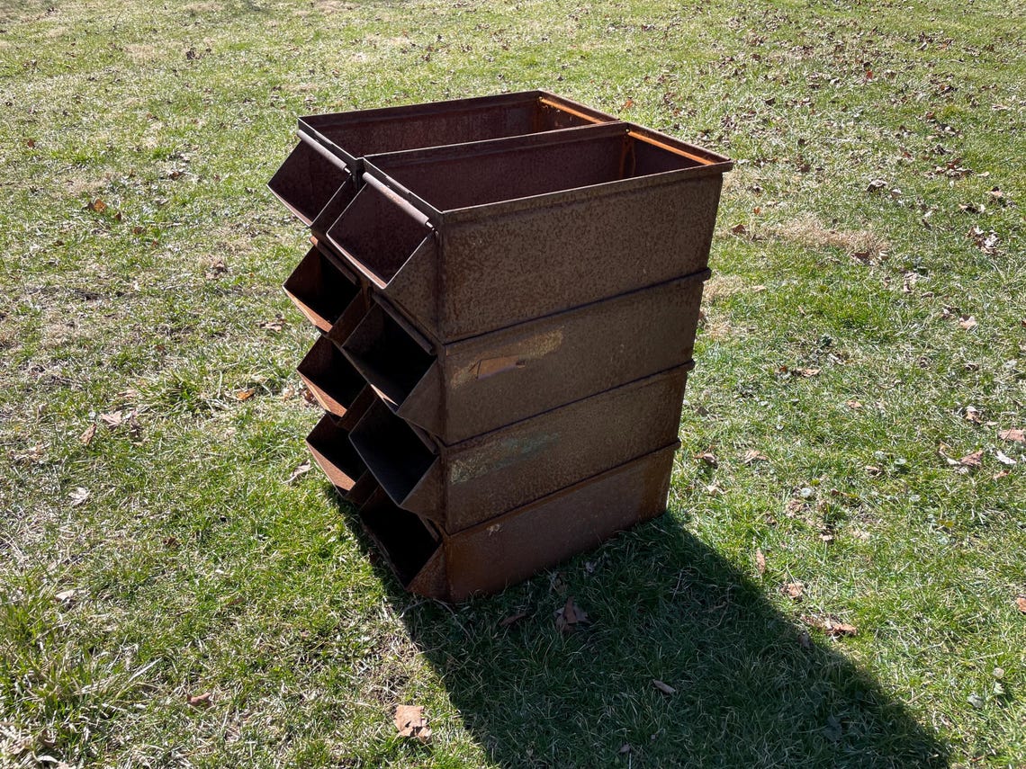 Industrial Drawer Bins • Steel Parts Bins • Steampunk Bins • Vintage ...