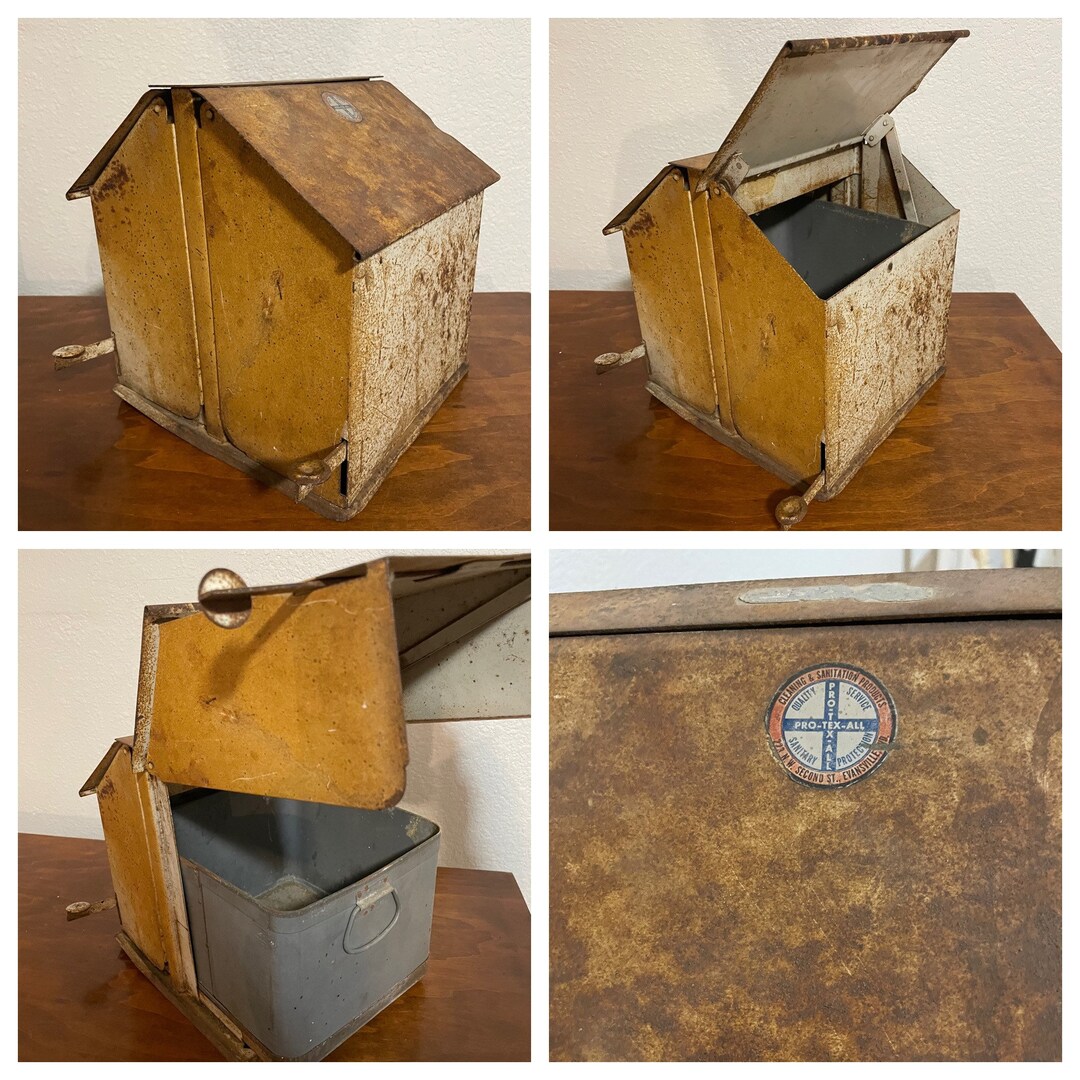 Vintage Metal Bin • Vintage Doctors Office Bin - Etsy