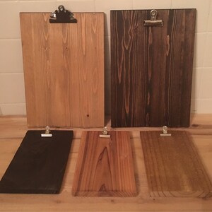 Set of 30 4 X 8 or 5 X 9 Wooden Clipboards Restaurant Check Presenter ...
