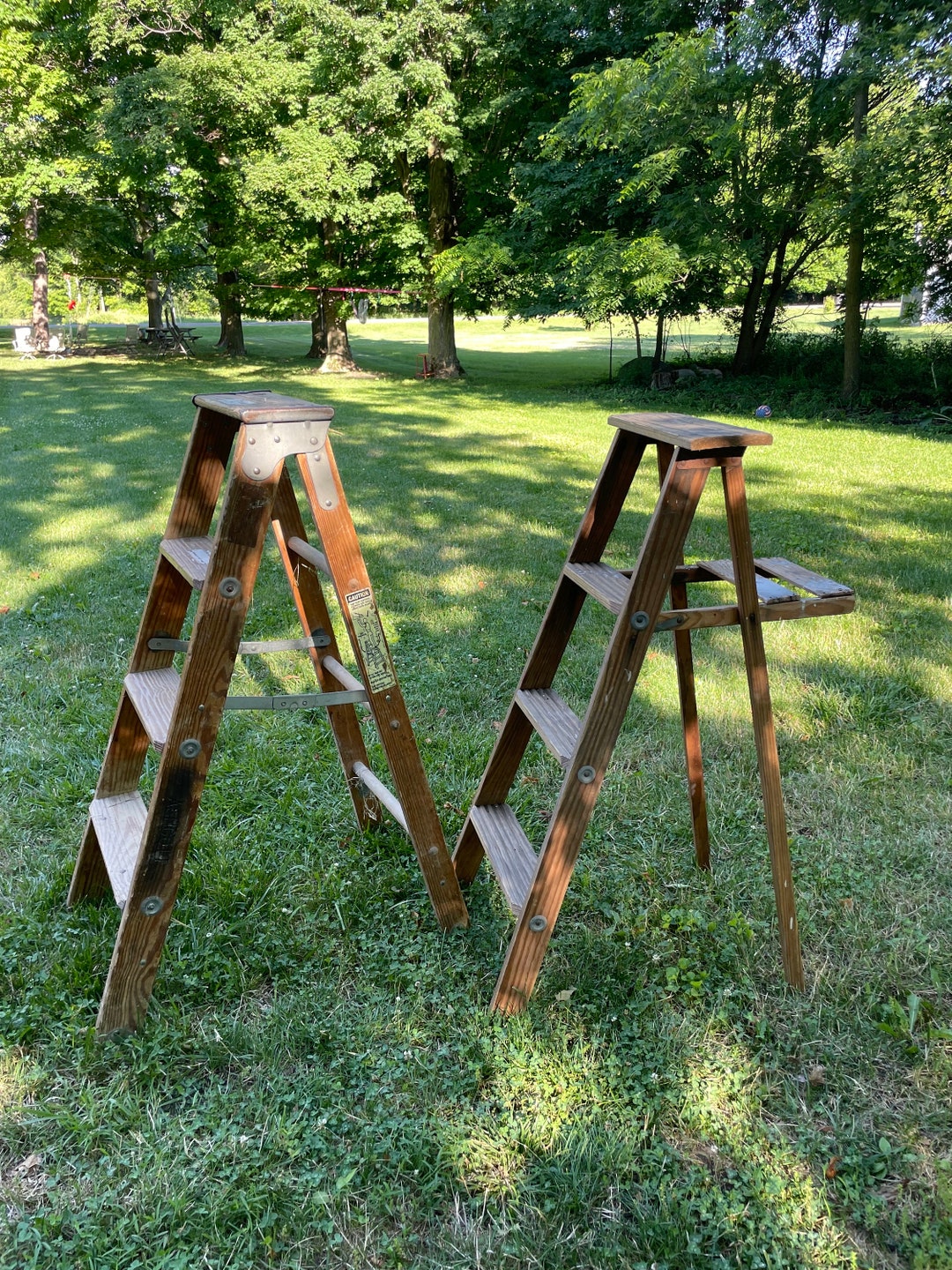 Vintage Step Ladder 4 Steps - Etsy