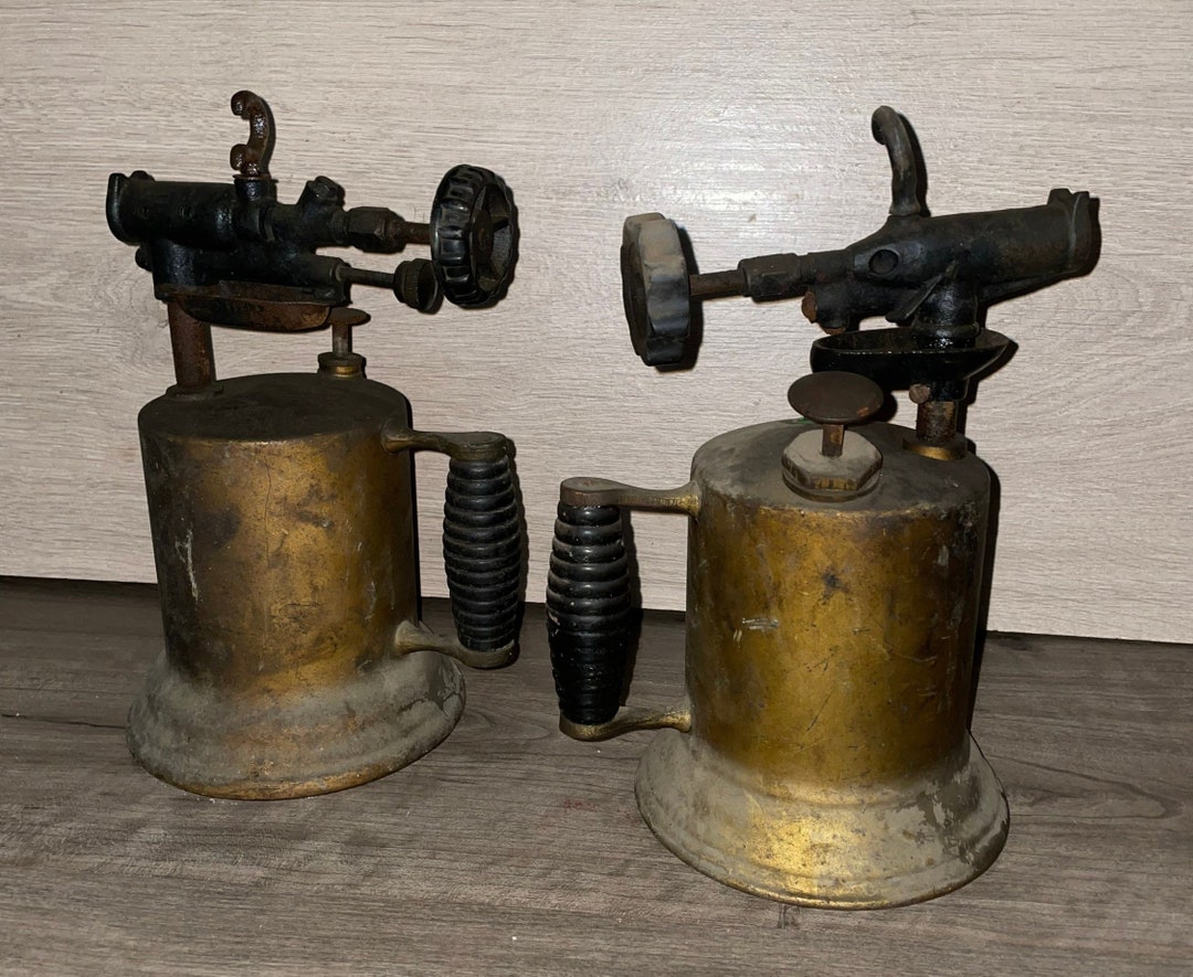 Antique Blow Torches Pair of Brass Torches - Etsy