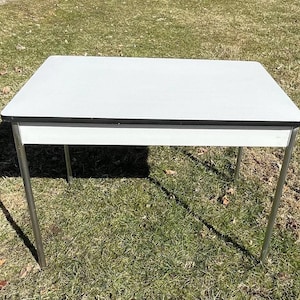 Enamel Top Table • Vintage Kitchen Table • - Etsy