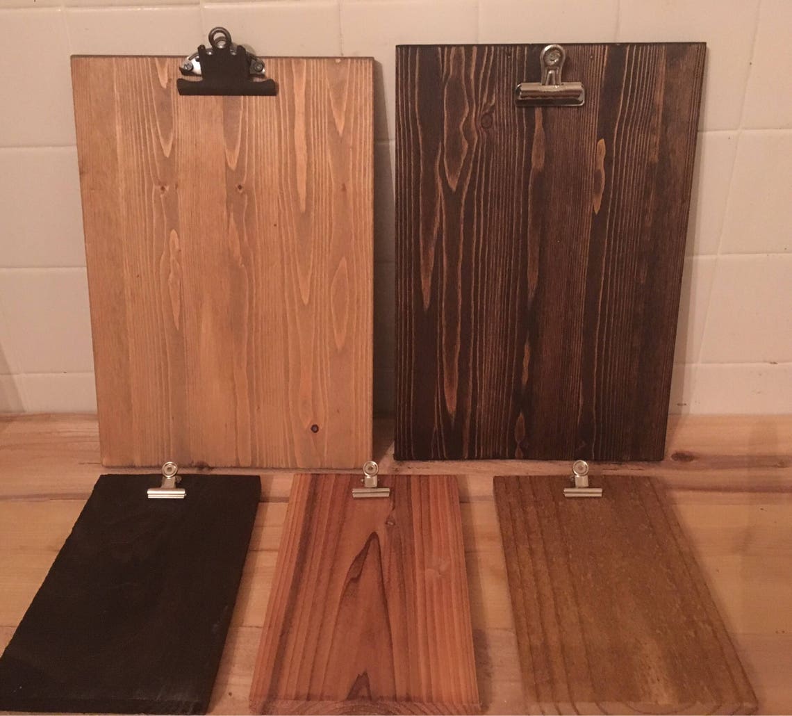 Clipboard Gallery Display Wood Clipboard Menu Clipboard - Etsy
