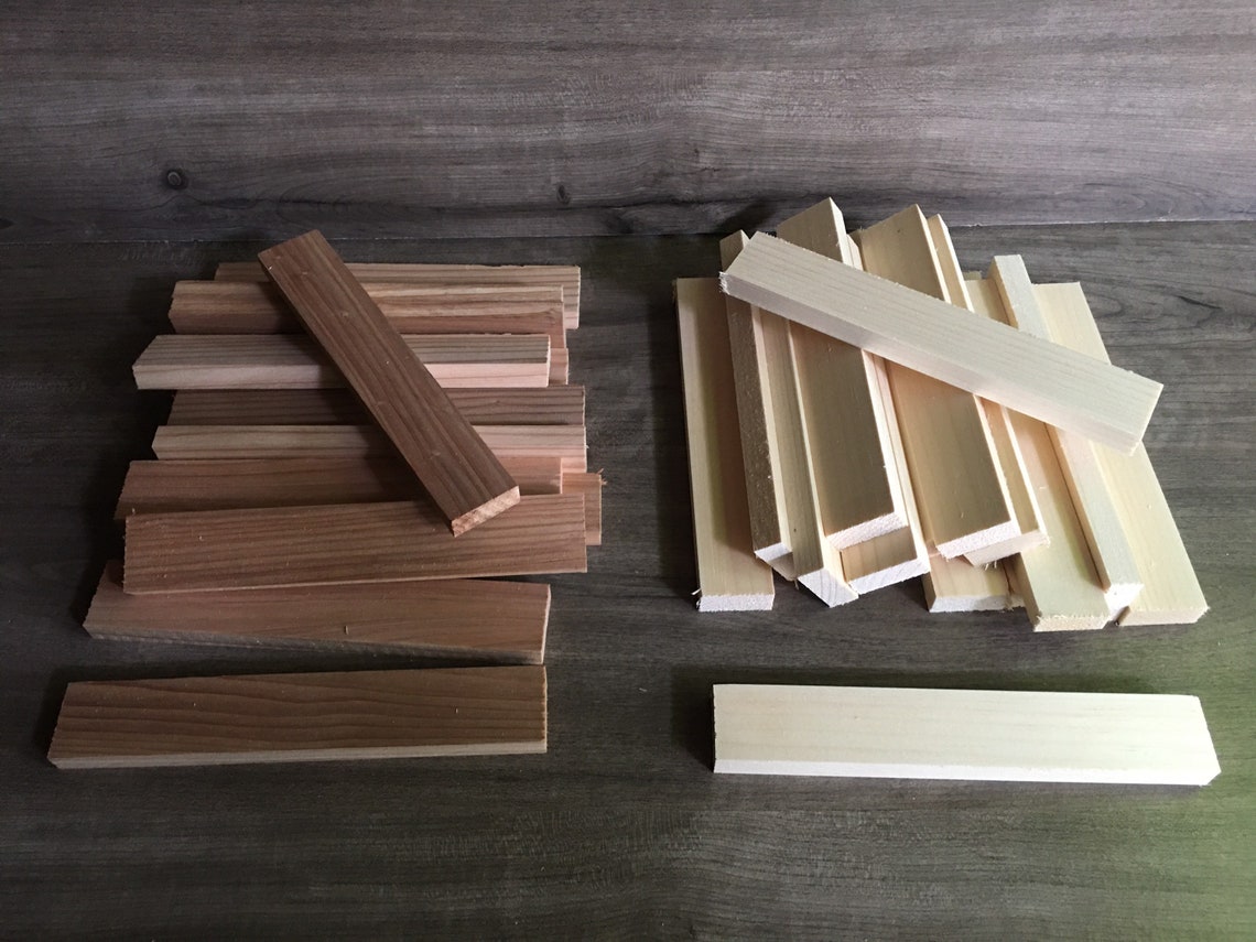 Wood Planks 1 1 2 X 8 Wood Strips For Crafting Wood For Etsy