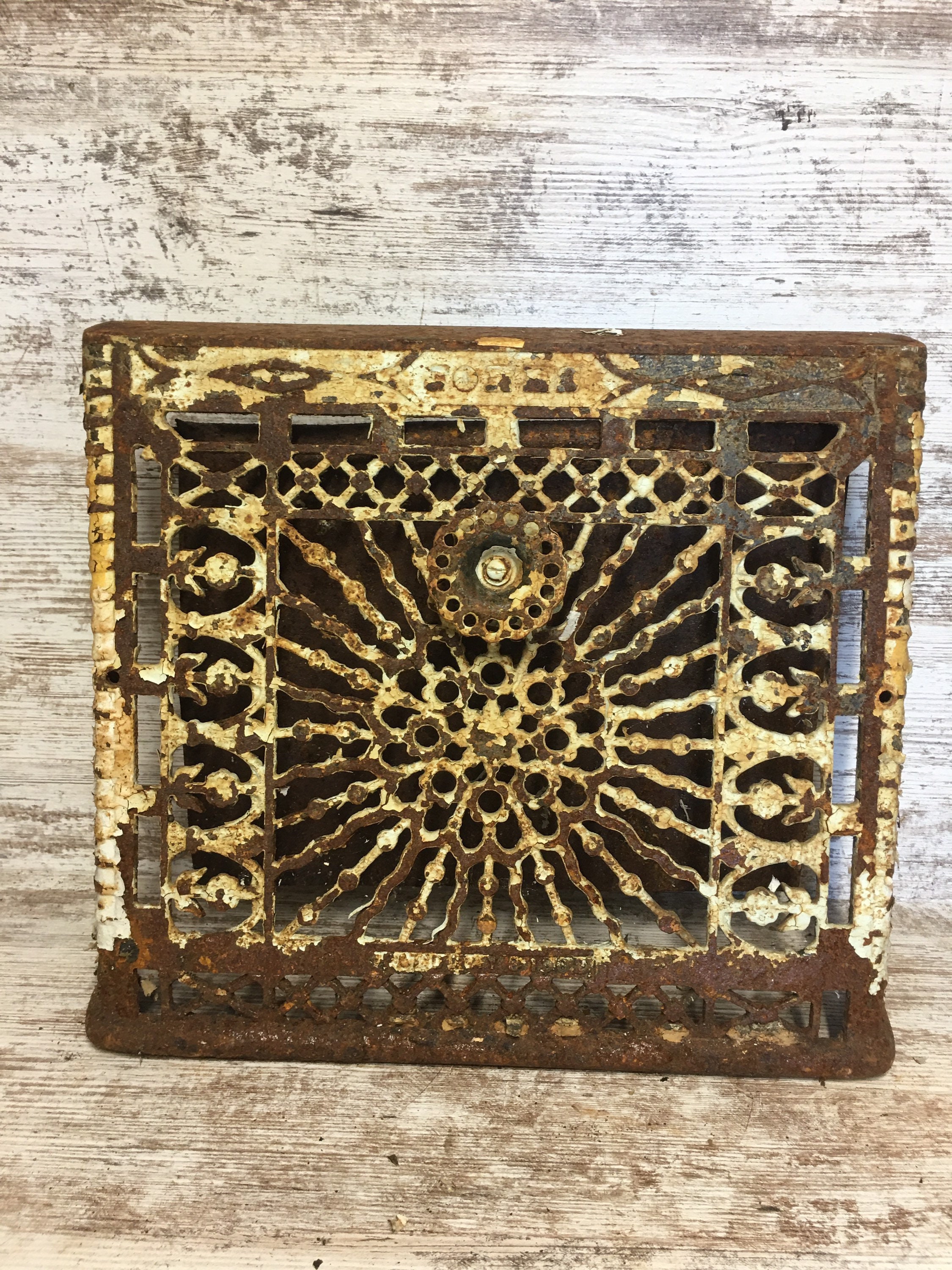 Vintage Cast Iron Register Cover Vintage Grate Vintage | Etsy