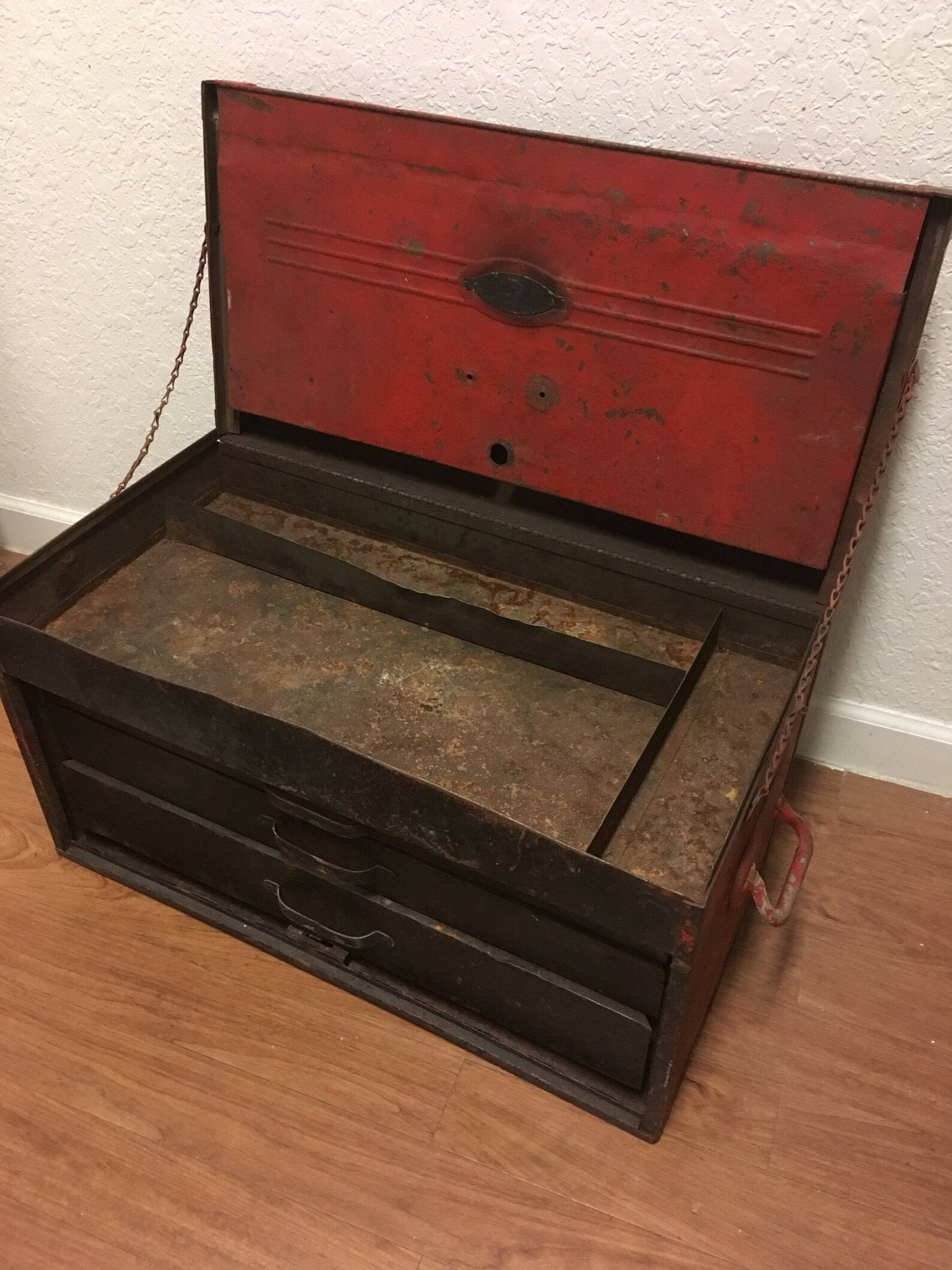 Vintage Metal Box Tool Chest Toolbox - Etsy
