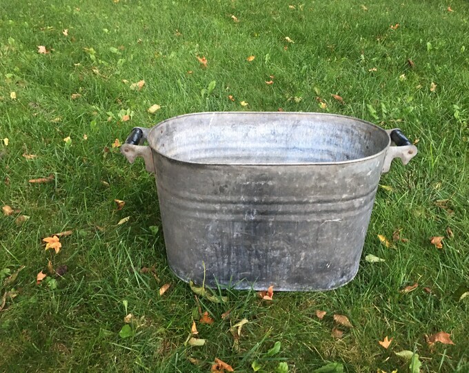 Vintage Boiler Vintage Galvanized Metal Bin Vintage Metal Trunk Large ...