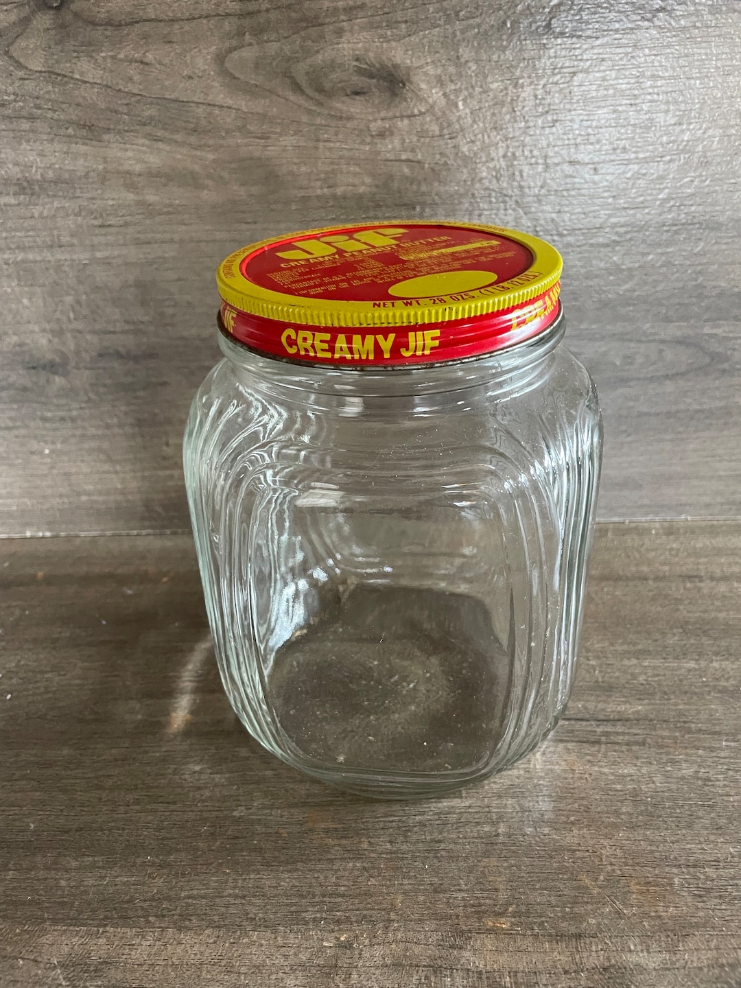 Vintage Jif Jar • Vintage Peanut Butter Jar - Etsy