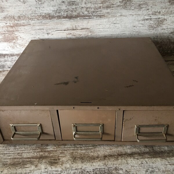 Index Card File Cabinet - Etsy