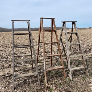 Vintage Step Ladder 5 Step - Etsy