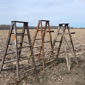 Vintage Step Ladder 5 Step - Etsy
