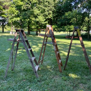 Vintage Step Ladder 5 Step - Etsy