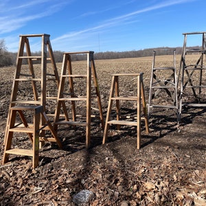 Vintage Step Ladder 5 Step - Etsy