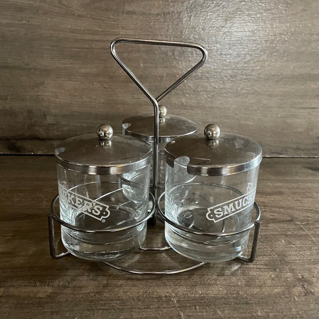 Vintage Jelly Server • Vintage Condiment Holder • Sundae Toppings ...