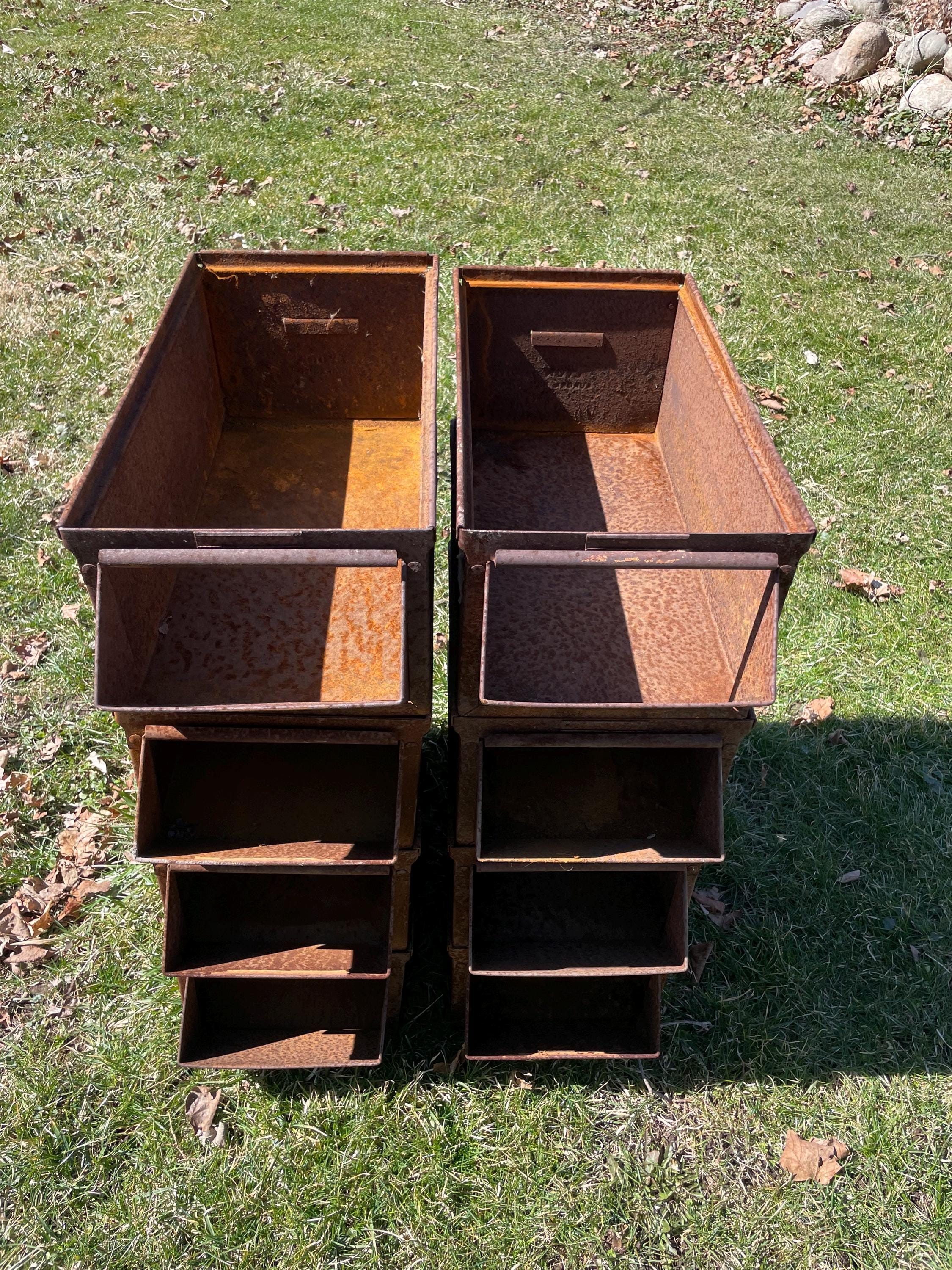 Industrial Drawer Bins • Steel Parts Bins • Steampunk Bins • Vintage ...