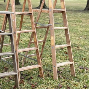 Vintage Step Ladder 5 Steps - Etsy