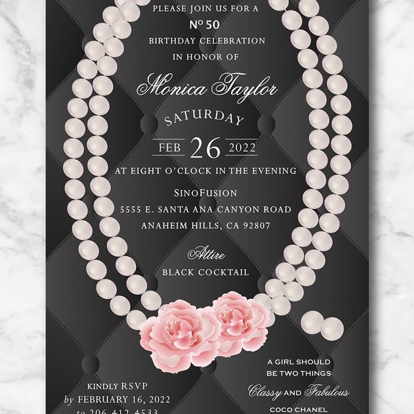 Chanel Invitations - Etsy