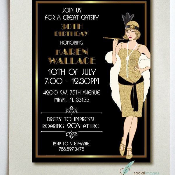 Cigar Box Party Invitation QTY. 25-100 Pricing Includes PRIORITY ...