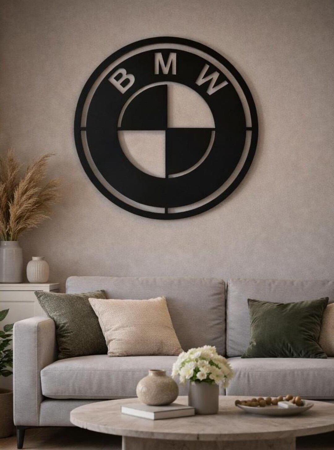 BMW Metal Wall Art – Black Steel Car Logo Wall Decor - Etsy