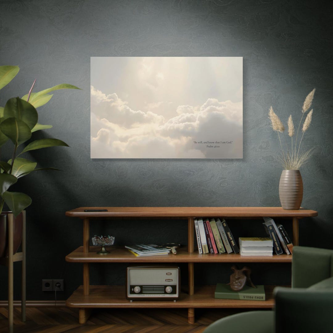 Christian Heaven Themed Picture Psalm 46:10 Cloudscape Canvas - Etsy