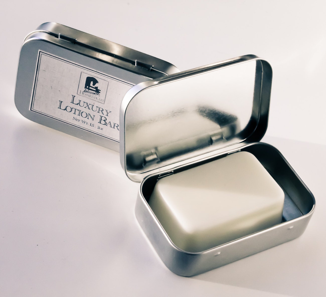 Luxury Lotion Bars With Hinged Metal Tin - Etsy
