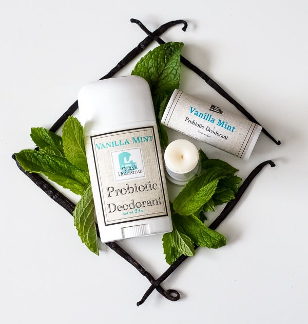 Vanilla Mint Probiotic Deodorant With Magnesium All Natural | Etsy