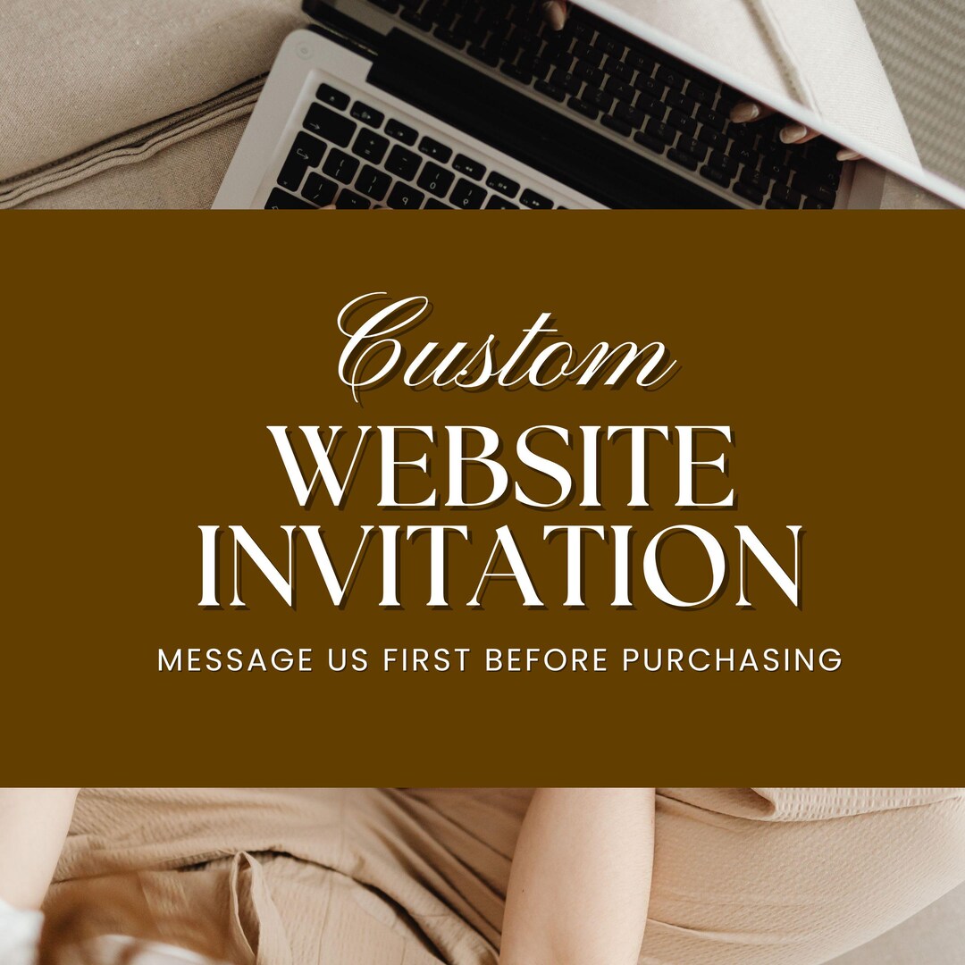 Add on - Customize Website Invitation - Etsy