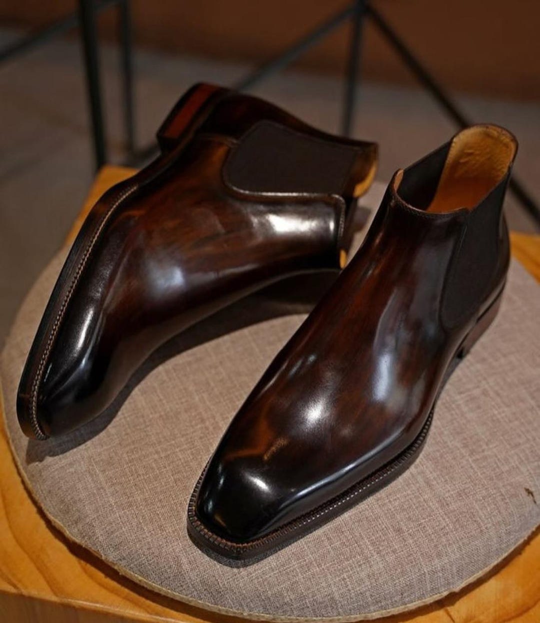 New Handmade Pure Leather Chelsea Boot for Men - Etsy