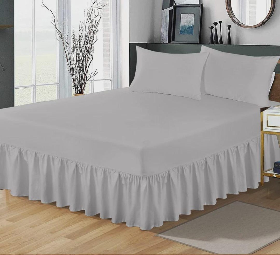 Extra Deep Fitted Valance Sheet Bed Sheets Single Double King Super ...