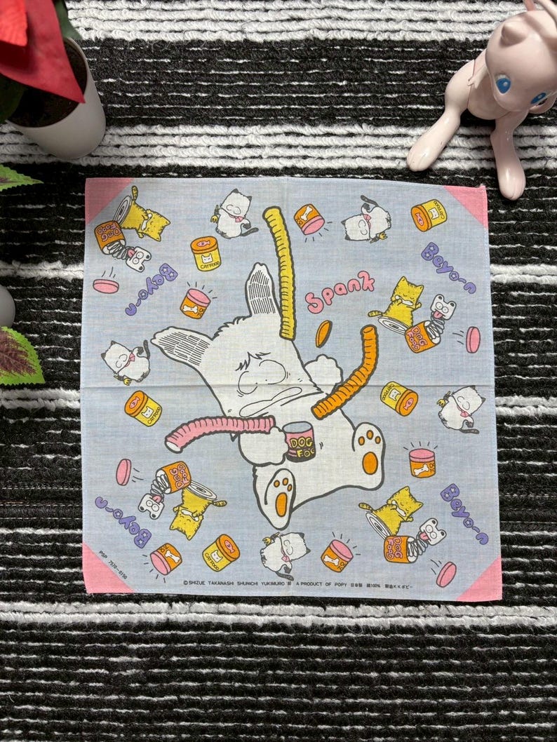 Vintage Spank Beyo-n Handkerchiefs /cartoon Handkerchiefs /movie ...