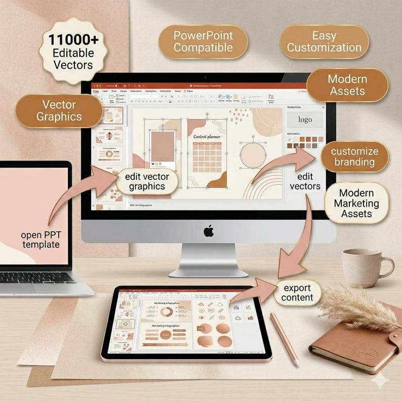 11000+ PPT Vector Icons Bundle | Editable Presentation Design Elements ...