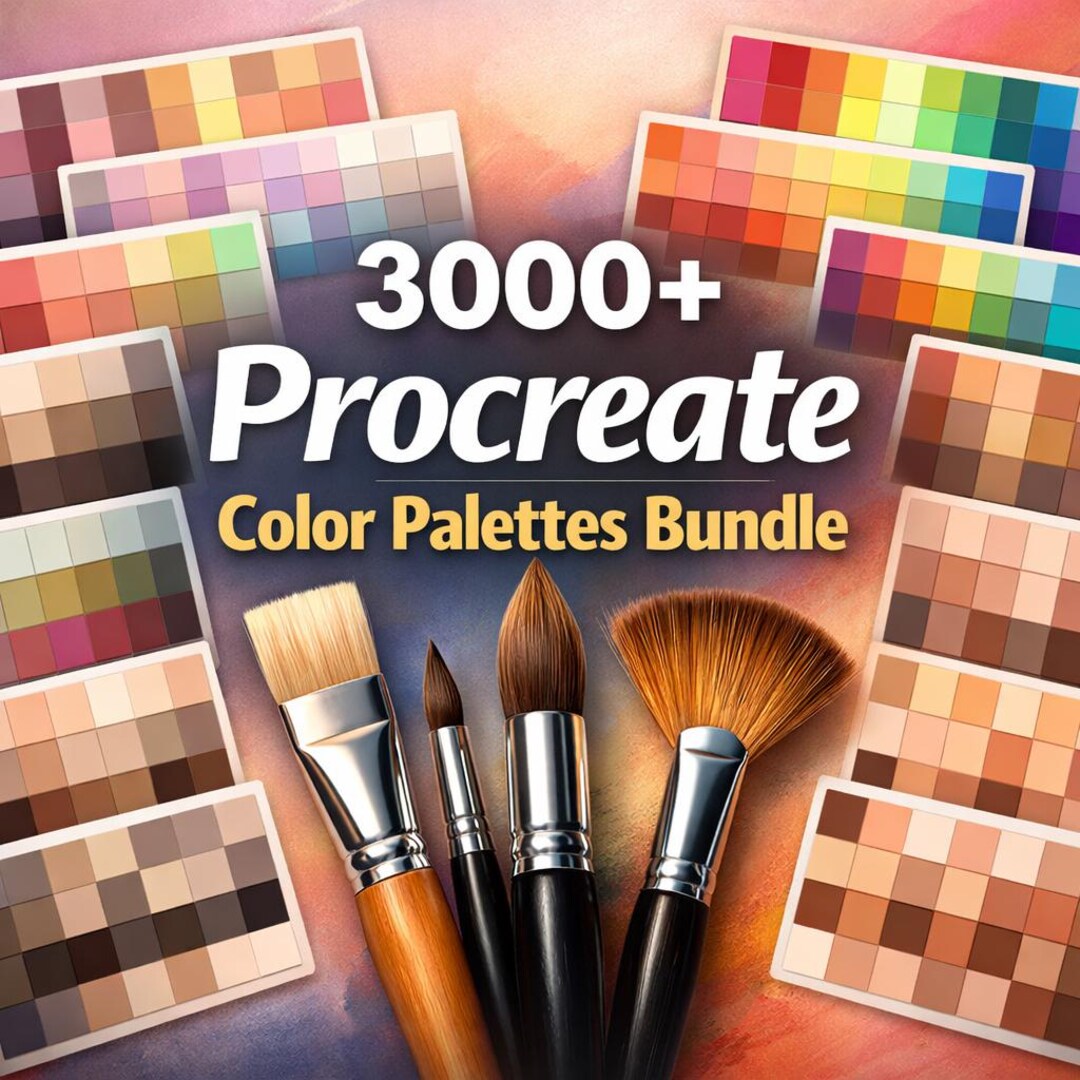 3000+ Procreate Color Palettes | Skin Tones, Pastel, Modern Instant ...