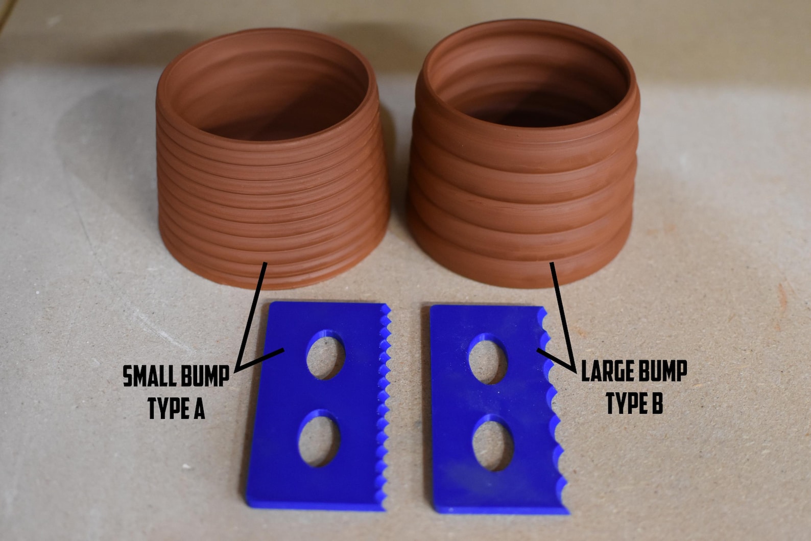 Scallop / Lumpy Rib - Bumpy Rib Tools for Pottery / Ceramics Shaping ...