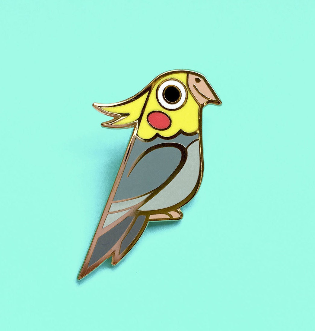Cockatiel Enamel Pin - Etsy