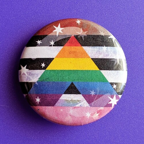 Starry Bi Pride Flag Button Pin | Etsy