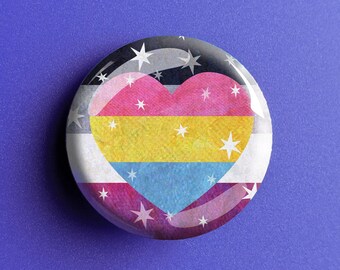 Starry Lesbian Pride Flag Button Pin - Etsy Australia